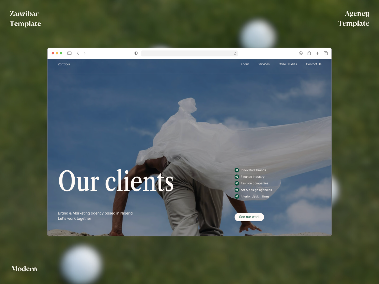 Zanzibar - Framer Agency & Portfolio Template