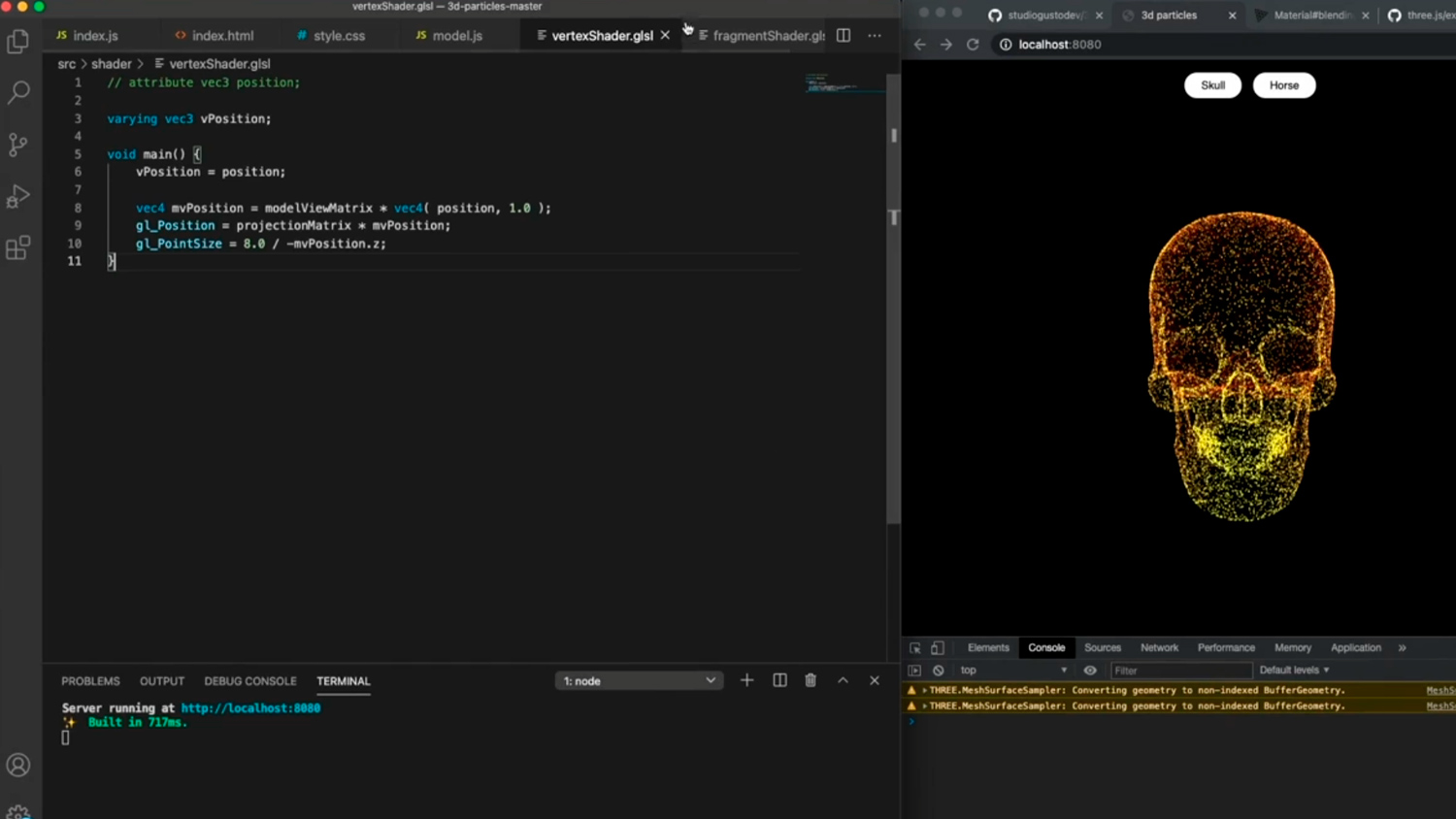 Impress everyone with a 3D particle scene with Blender and Three.js ...