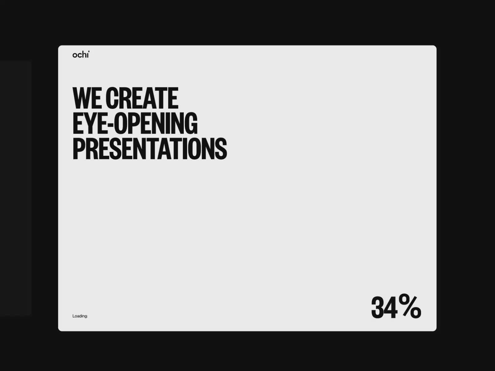 Loading animation - Ochi Design - Loading Animations - Awwwards