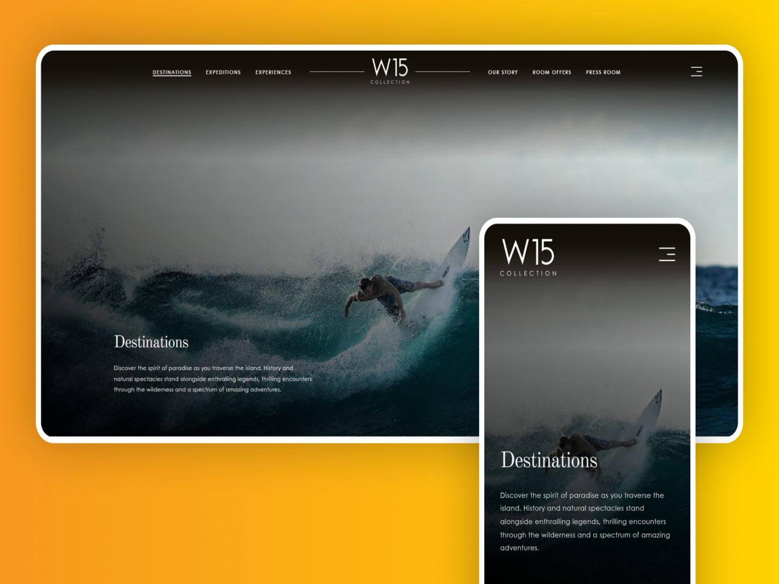 Page Header Awwwards