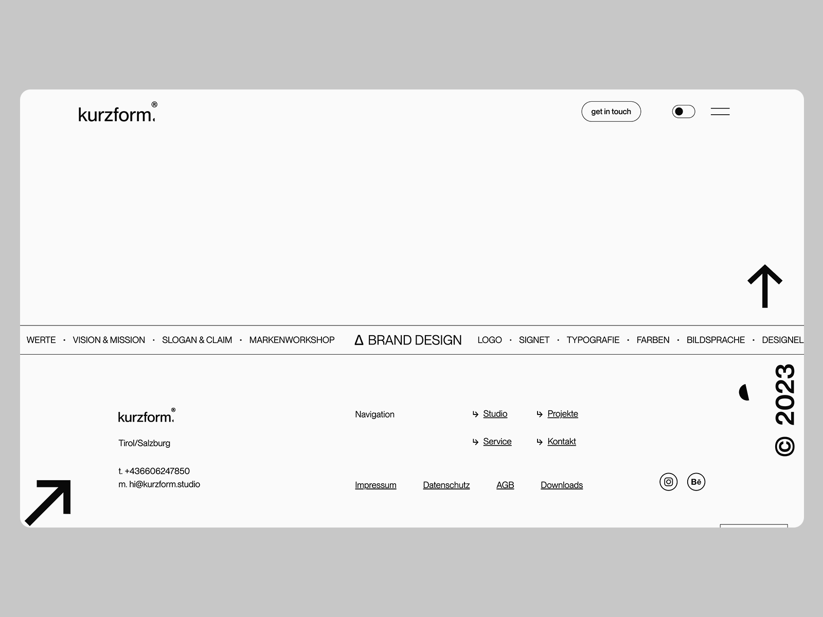 Footer Awwwards