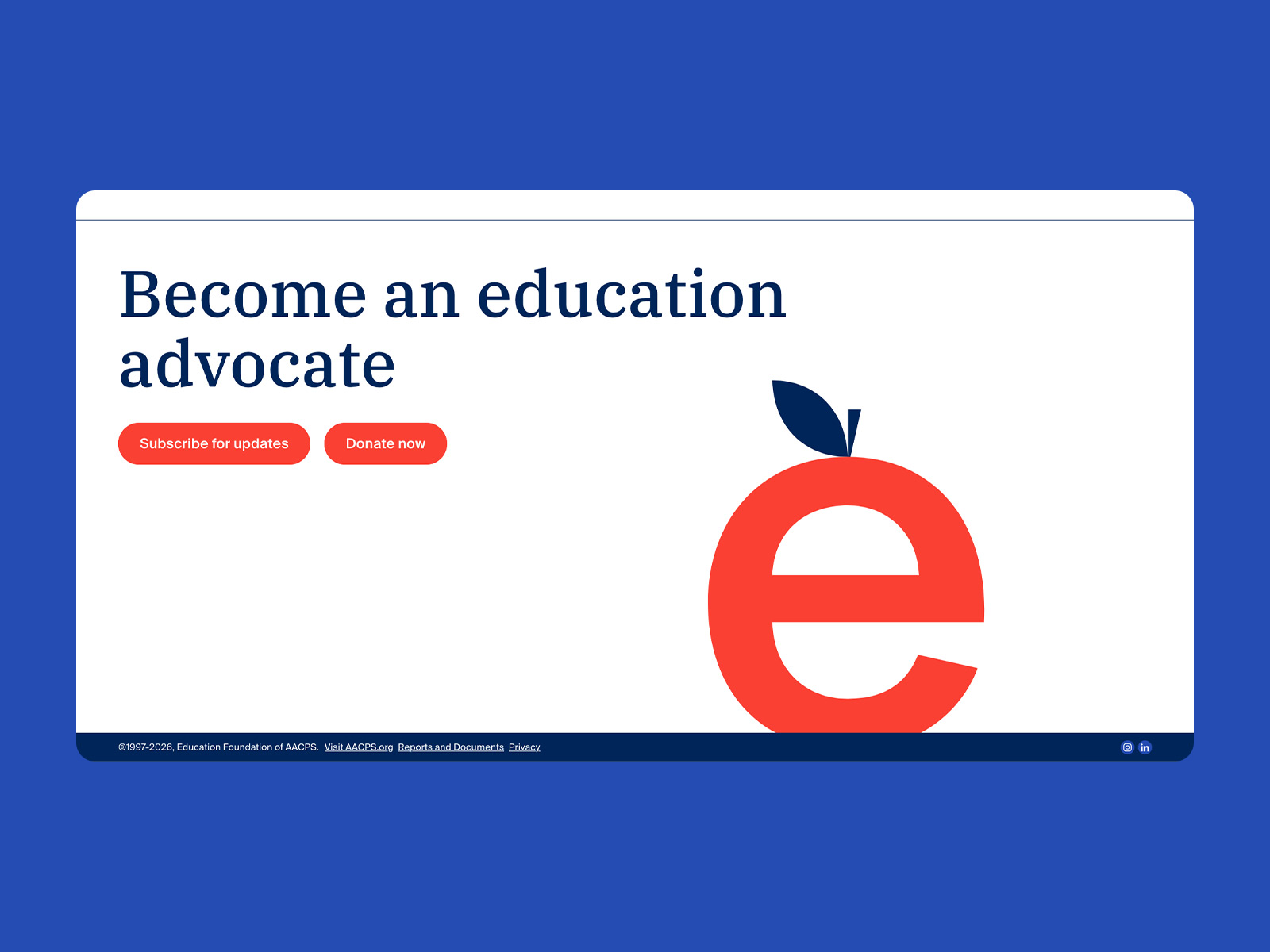 Education Foundation of AACPS - Awwwards Nominee
