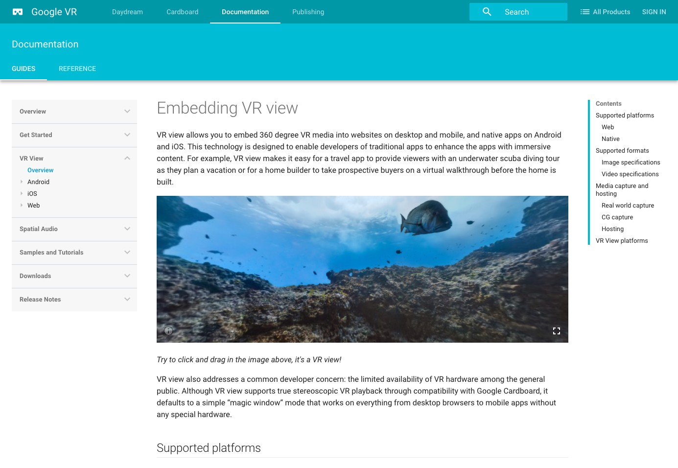 Embedding VR view | Google VR | Google Developers - Awwwards