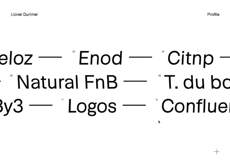 Horizontal scroll - The Best of Navigation - Awwwards