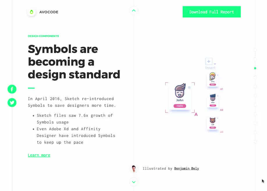 Dot navigation one page - One Page - Awwwards