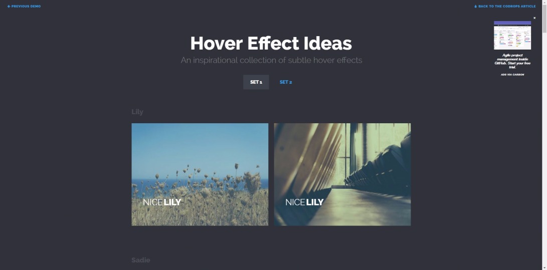 Hover Effect Ideas | Set 1 - Awwwards