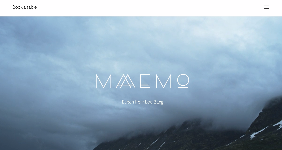 Maaemo Restaurant – Maaemo - Awwwards
