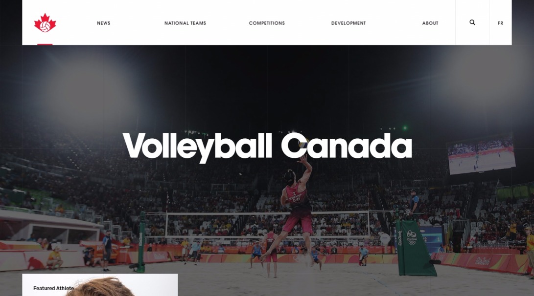 Volleyball Canada - Awwwards