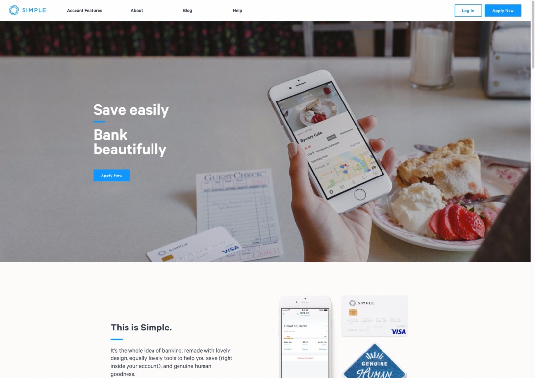 Simple | Online Banking With Built-In Budgeting & Saving Tools - Awwwards