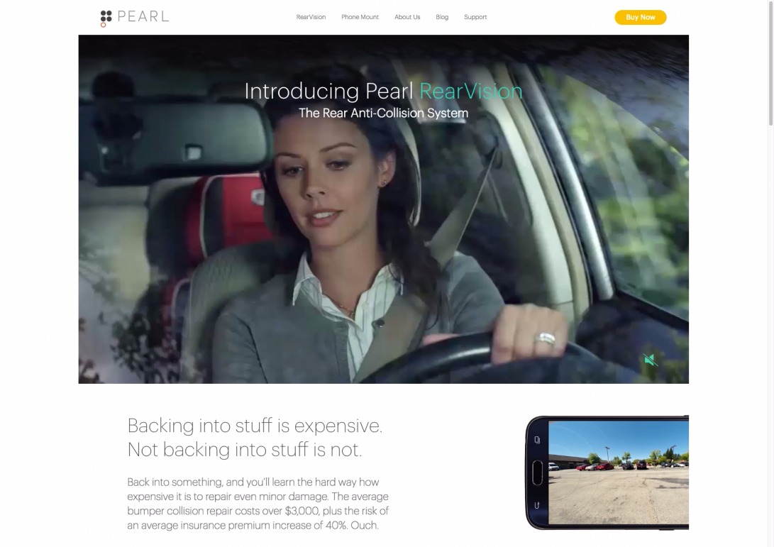 RearVision: A Redefined Wireless Backup Camera System | Pearl - Awwwards