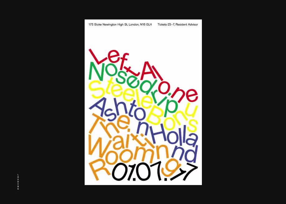 Musical poster design - Web Audio API and Audio Visualization - Awwwards