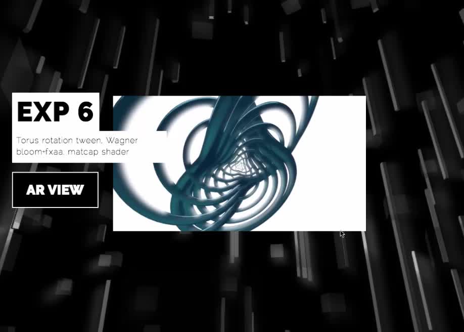 AR Experiments Portfolio - WebVR - VR in the browser - Awwwards