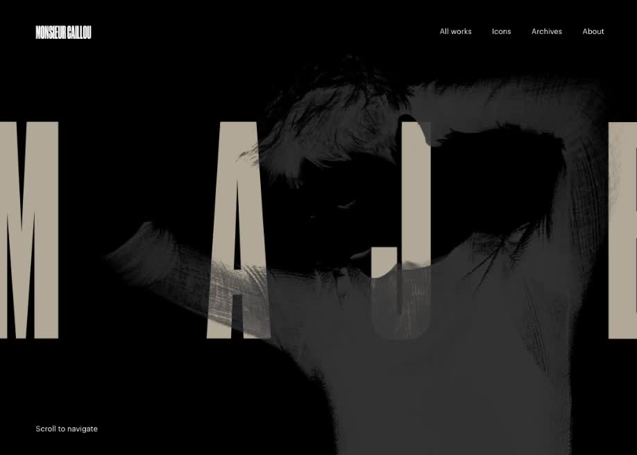 Scrolling headlines - Typography in Web Design - Awwwards