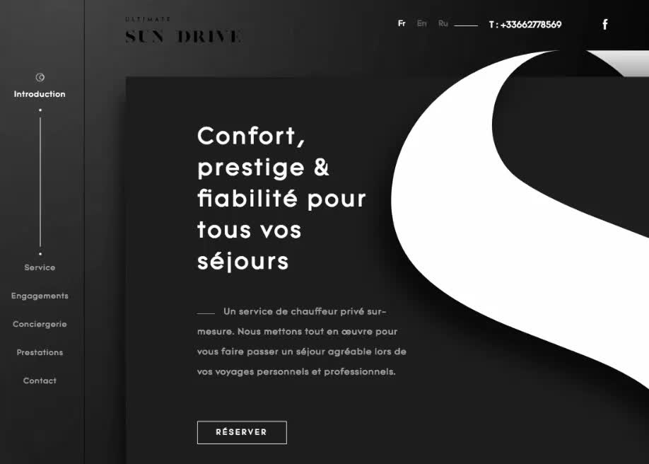 Horizontal dot navigation one page - The Best of Navigation - Awwwards
