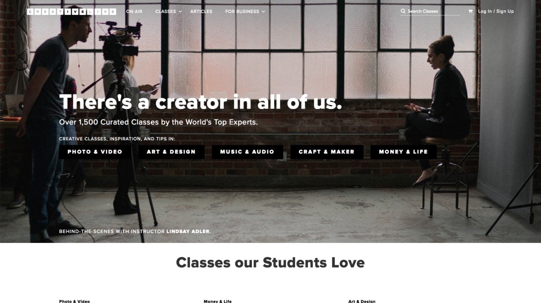 CreativeLive: Free Live Online Classes - Awwwards