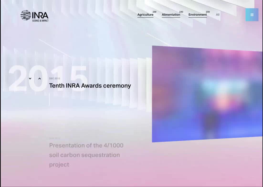 INRA Animated Search Filter - Search Filters - Awwwards