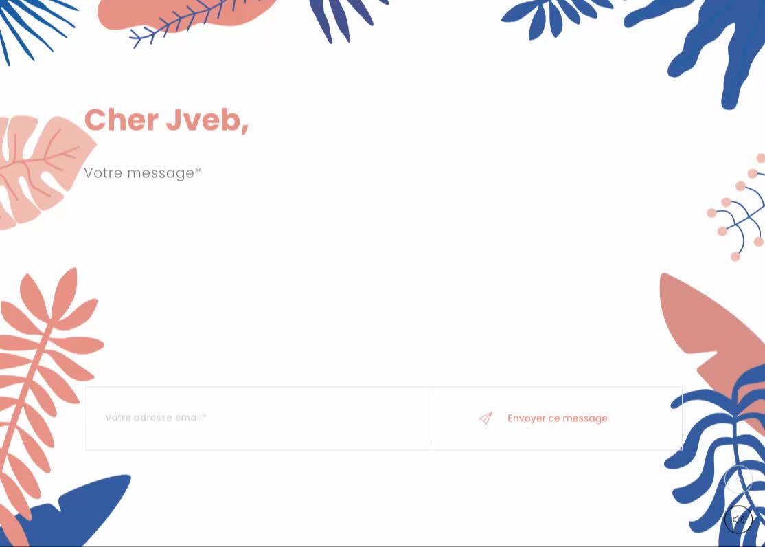 Illustrated Tropical Contact Page - Contact Pages - Awwwards