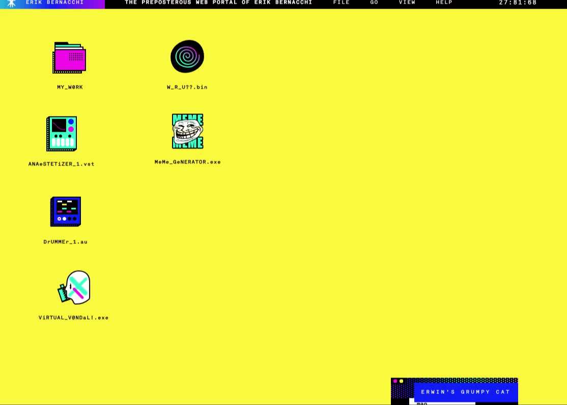 Retro Game on Interactive Desktop Interface - Games - Awwwards