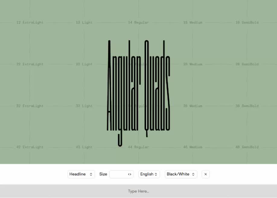 Coign font family - Best Fonts - Awwwards