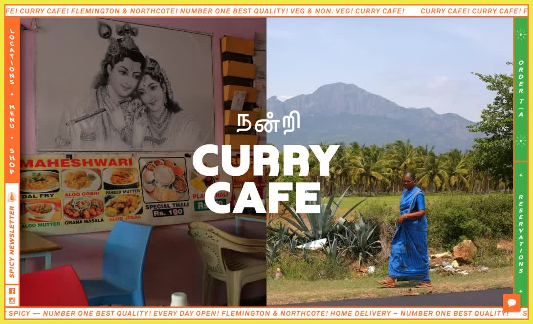 Curry Cafe - Design & Interactions - Awwwards