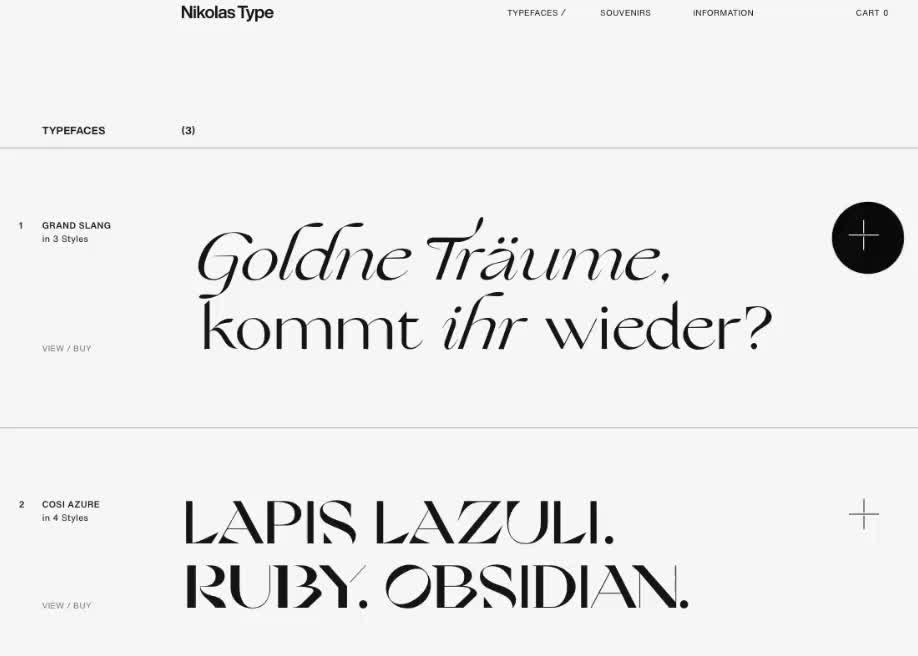 Custom Nikolas Type foundry - Best Fonts - Awwwards