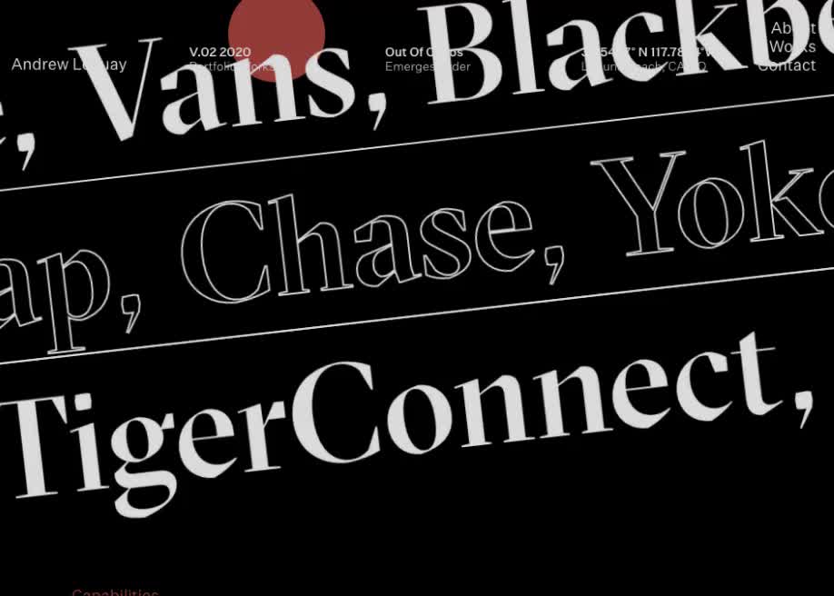 Scrolling Marquee Text CSS JS Animations Awwwards