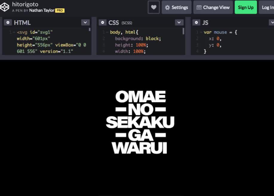 Kinetic Type with Trail Effect - CSS & JS Animations - Awwwards