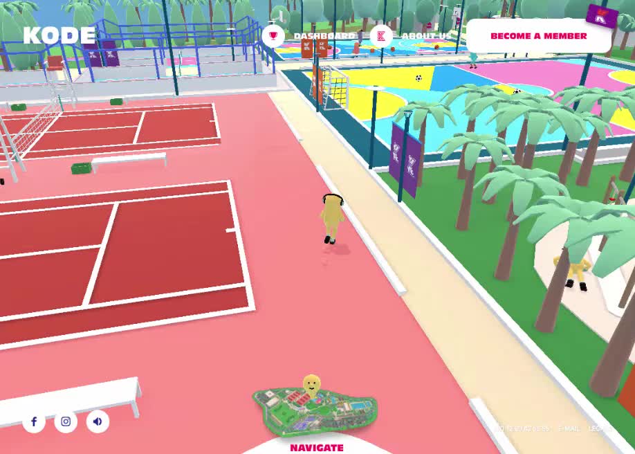 Kode - Immersive experience multi-disciplinary sports club - Three.js ...