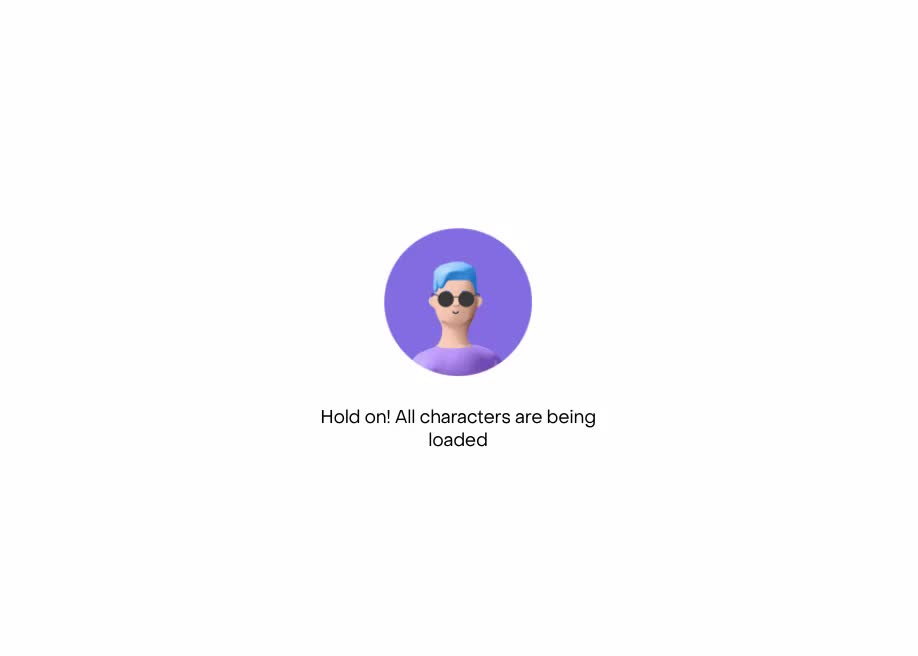 Loading animation - Humans 3d Characters - Loading Animations - Awwwards
