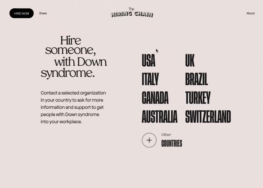 The hiring chain - Form - Forms & Semantic Forms - Awwwards