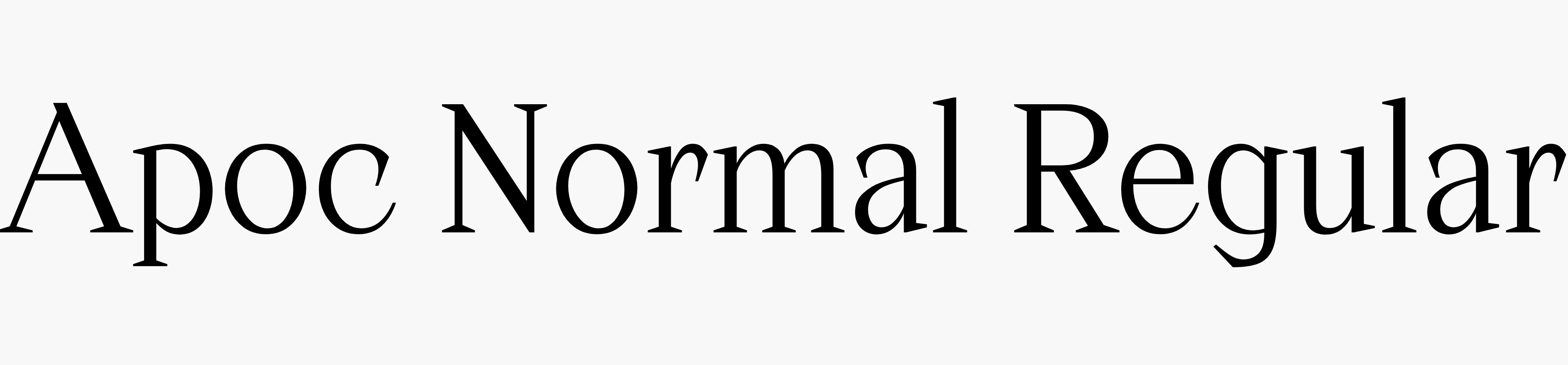 Apoc Web Font Specimen - Awwwards Honorable Mention