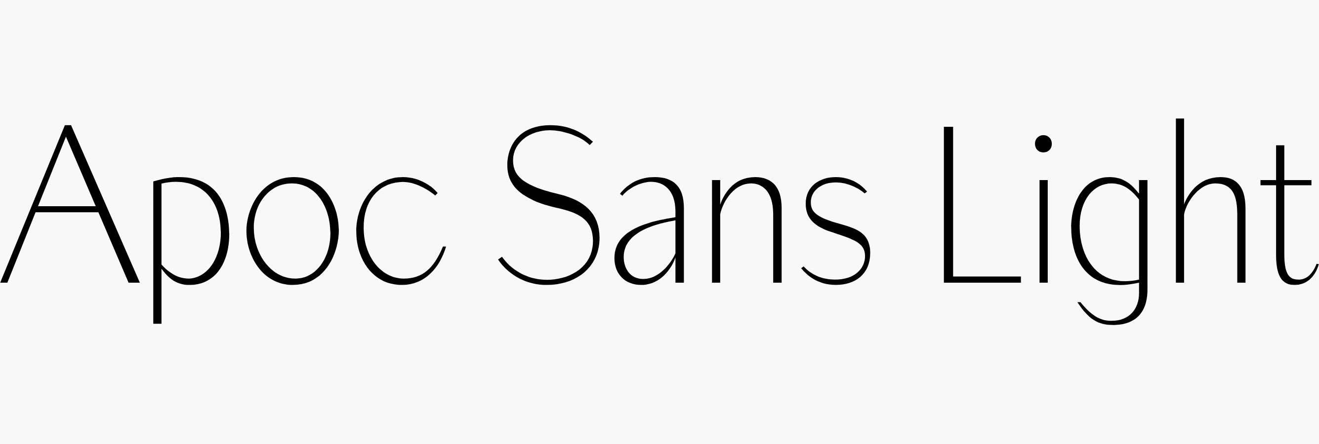 Apoc Web Font Specimen - Awwwards Honorable Mention