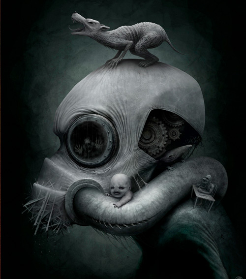 Anton Semenov: Disturbing and frightening illustrations