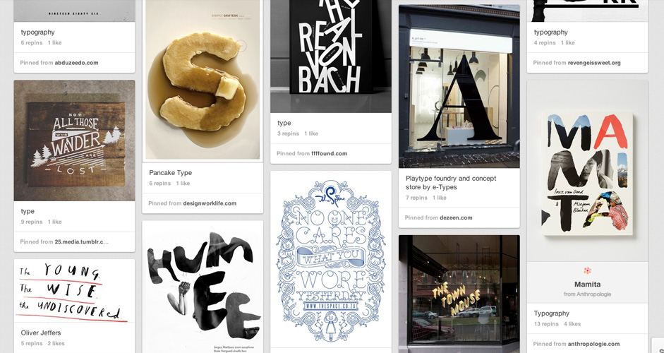 30+ Stunning Typography Pinterest Boards to Follow