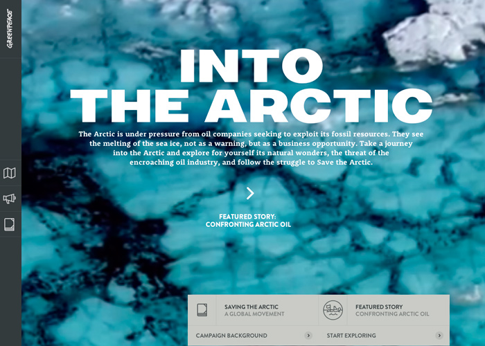 Into the Arctic - Greenpeace - Awwwards SOTD
