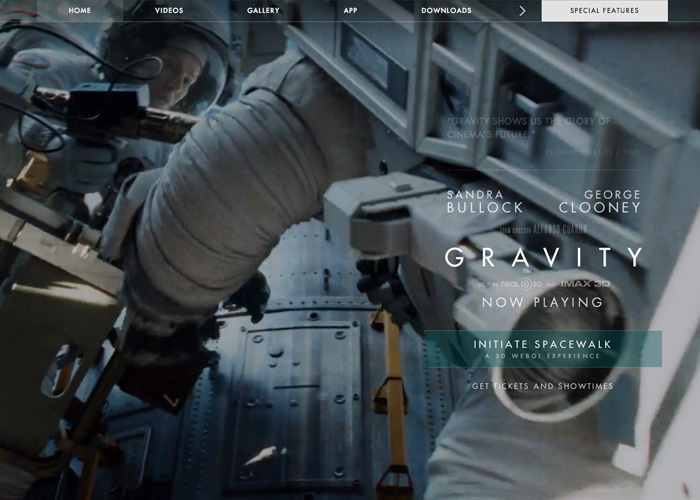 Gravity - Awwwards SOTD