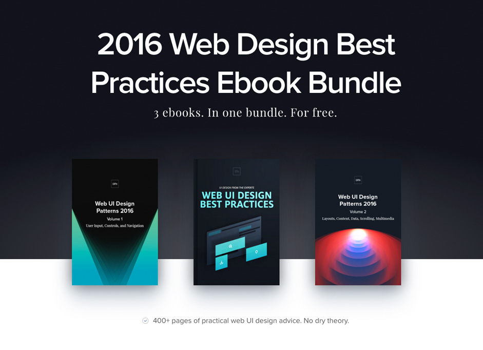 3 Free E Books 2016 Web Design Best Practices Bundle