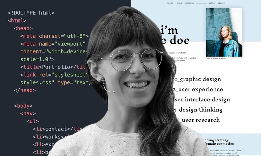 Code your own portfolio – coding classes for designers (Online Course)