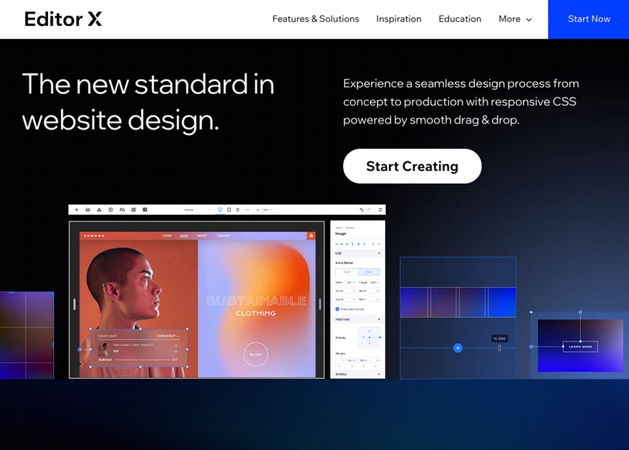 Editor X Awwwards