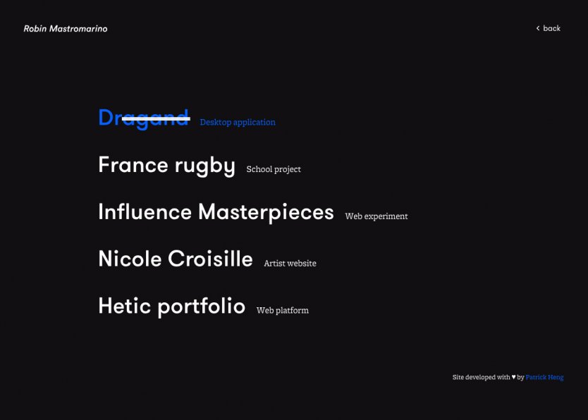 k72 - Animated Marquee Text Effect - Menu Inspiration - Awwwards