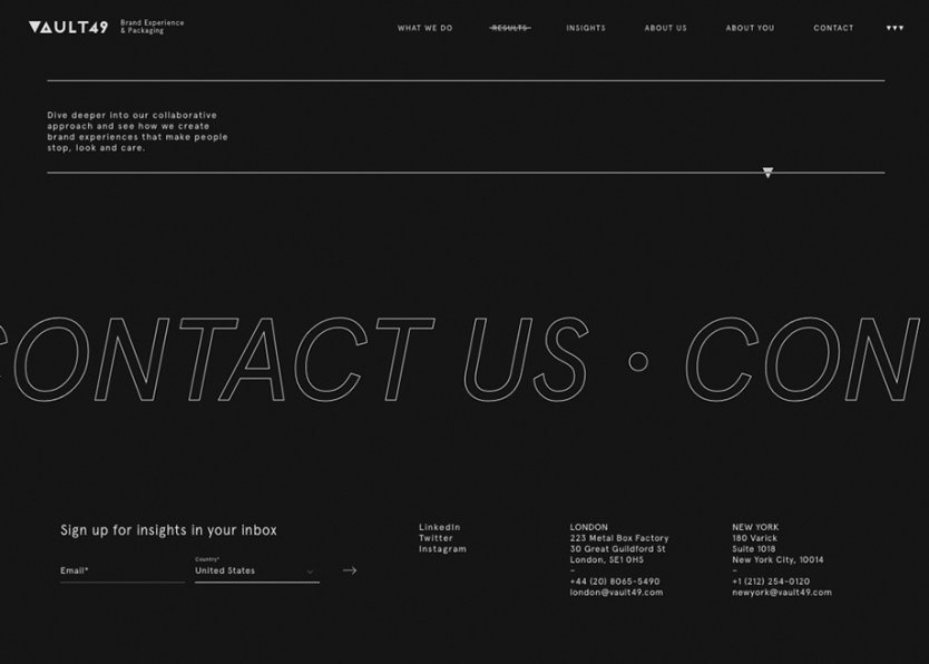 Footer design - Next Big Thing - Footer Design Best Practices - Awwwards