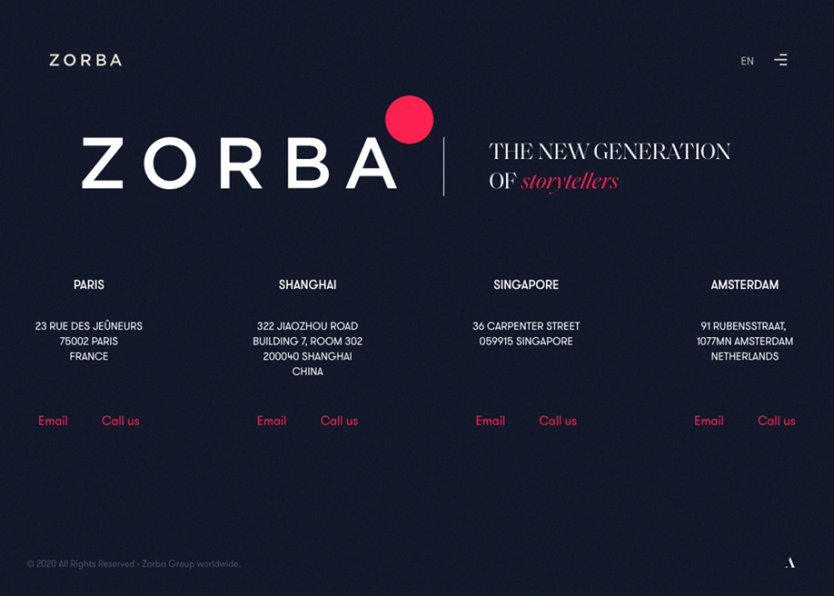 Konform agency portfolio footer design - Footer Design Best Practices ...