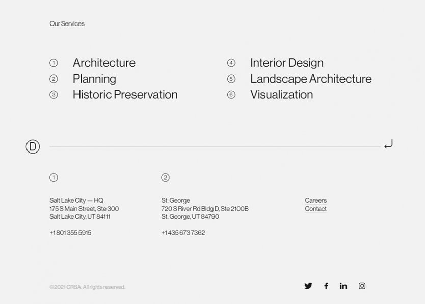 DigitlHaus Agency - Clean footer - Footer Design Best Practices - Awwwards