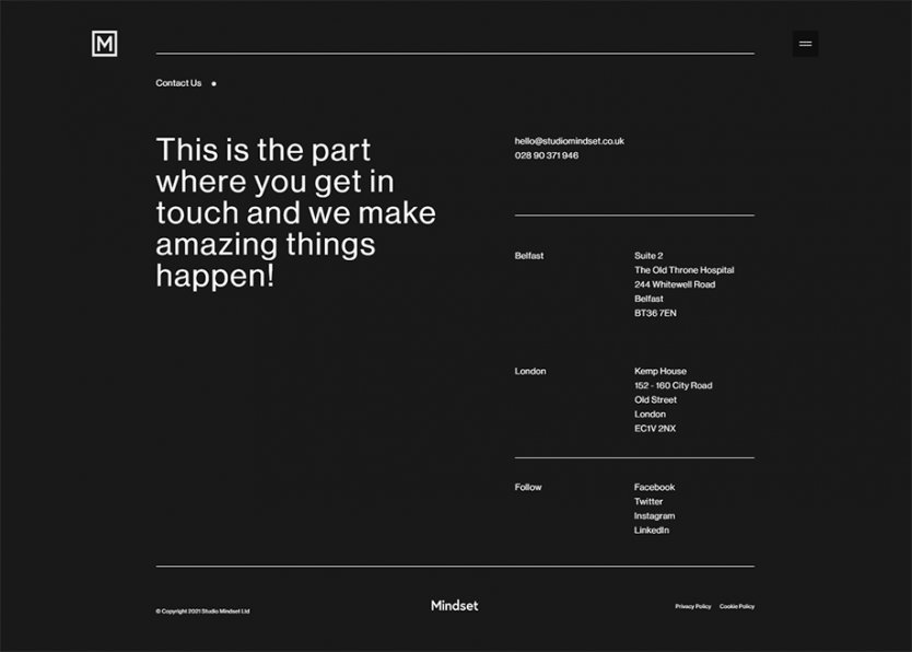 COLORSxSTUDIOS - Footer - Footer Design Best Practices - Awwwards