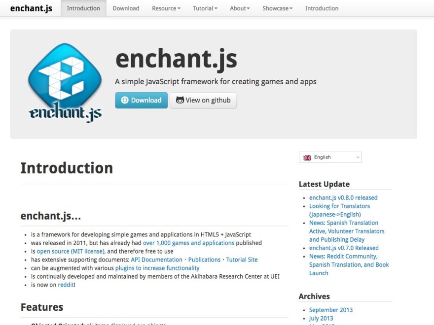 HTML5 Game Engines, Technologies and APIs - Awwwards