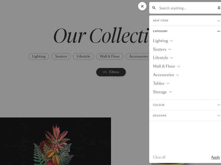 Search Filters - Awwwards