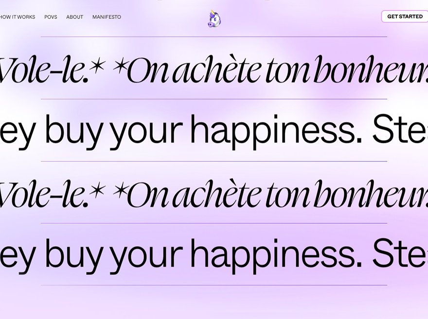 Text Marquee animation - Awwwards