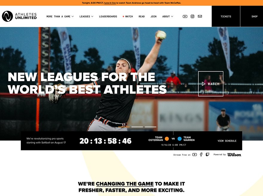 Best sports websites | Web Design Inspiration (Page 10)