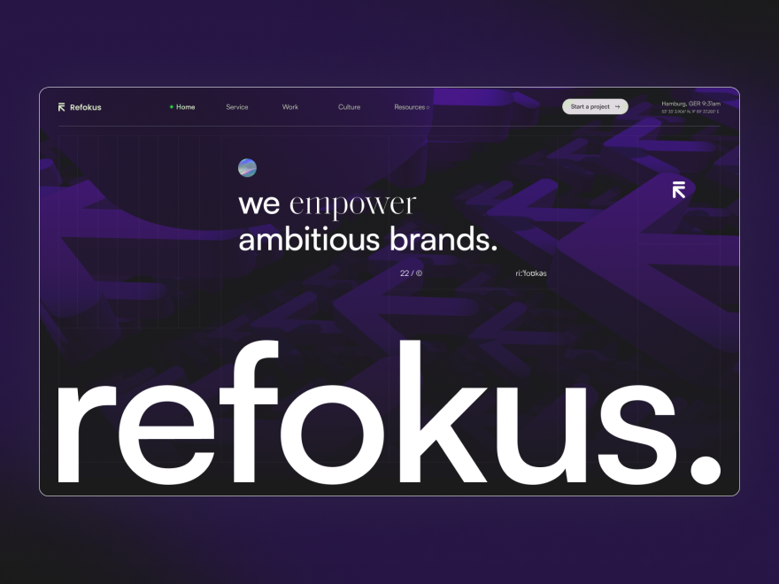 Refokus - Awwwards