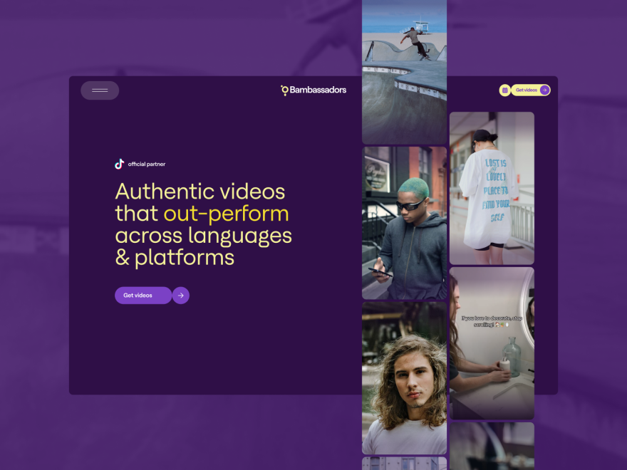 Best examples of Video in Web Design | Inspiration